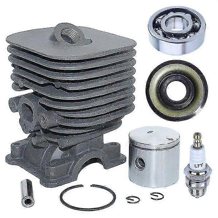 Cylinder Piston Kit compatible Husqvarna 125e 128c 128ld 124c 124l 125c 125l 125ldx 128cd 128l ...
