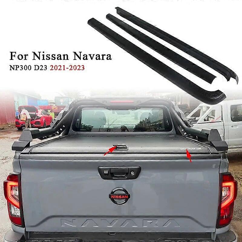3PCS Tailgate Rear Cover Rear Guard Cap Protector Tail Gate Truck Trim ...