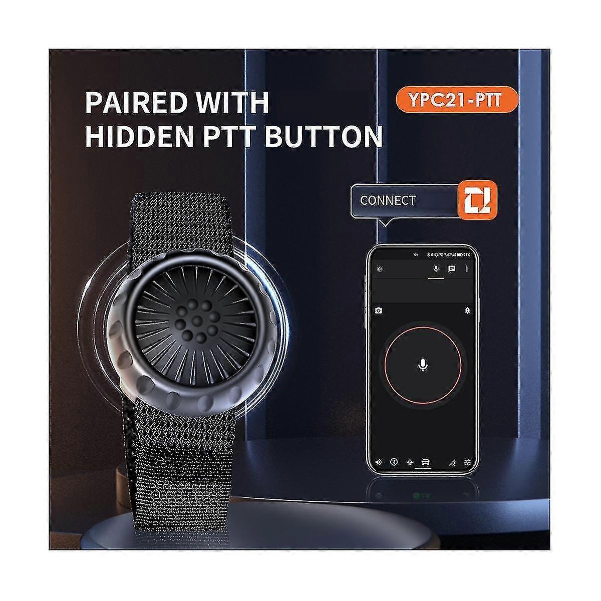 Wireless Bluetooth Ptt Walkie Talkie Control Button With Adjustable ...