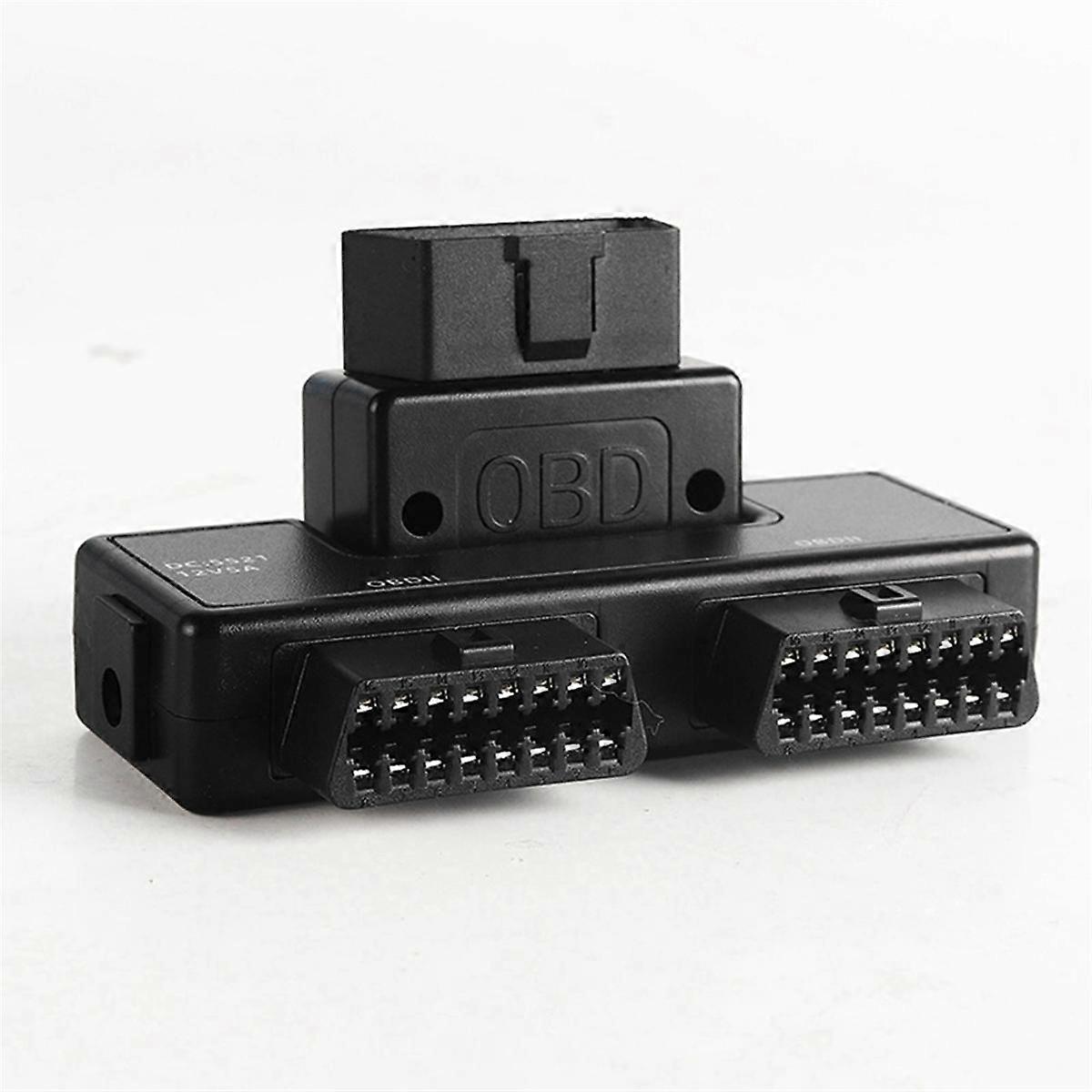 OBD2 One Divided Into Two Adaptor Wire 16 Pin 16 Core OBD Expansion Cable Connector Adapter ...