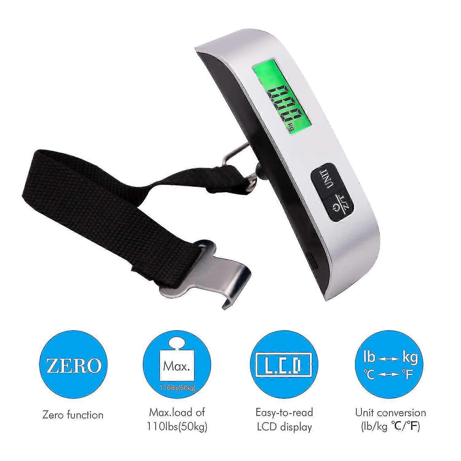 Digital Luggage Scale Scale Hanging Scale Hand Scale With Temperature ...