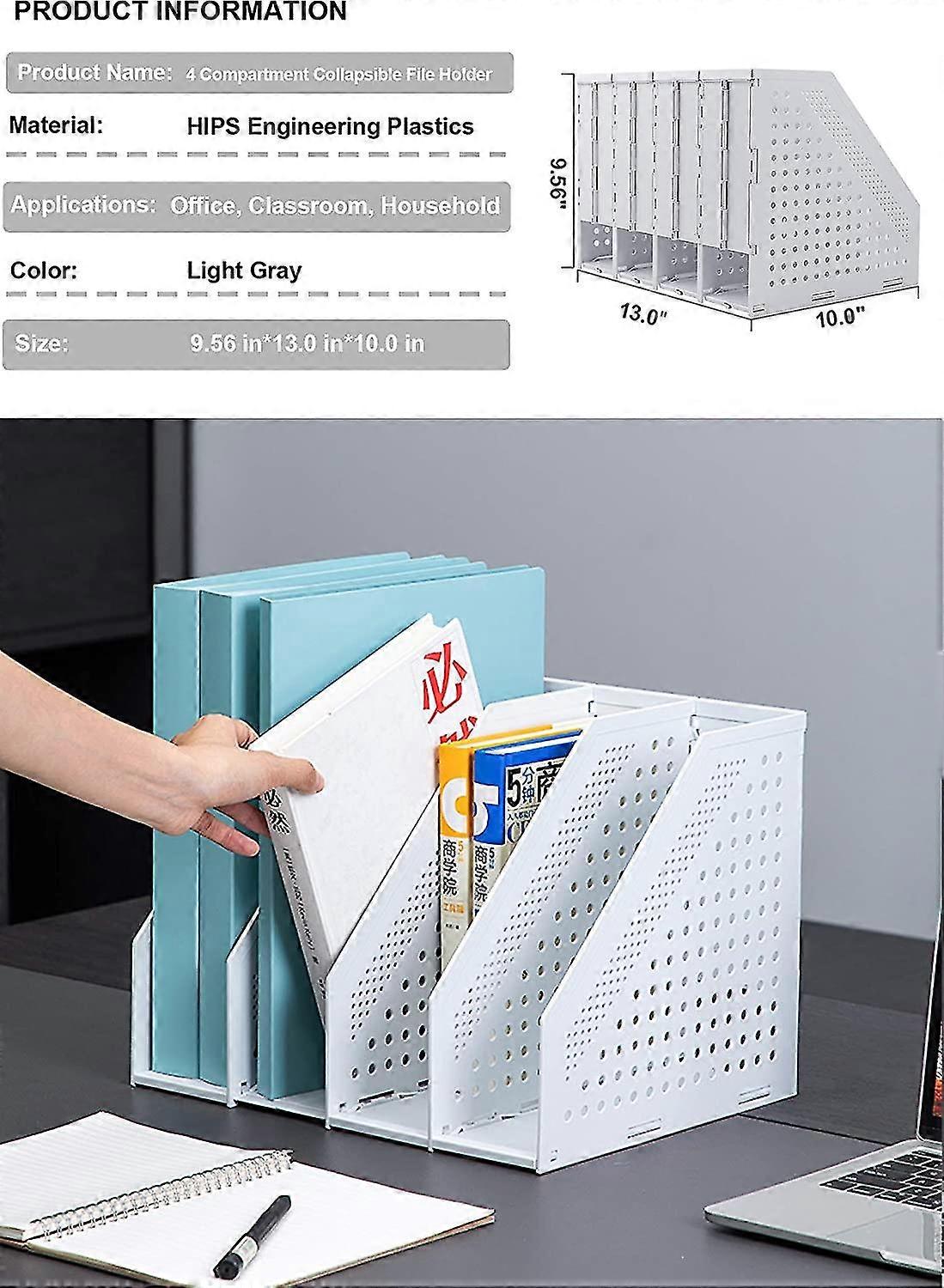 Foldable Magazine File Rack/desktop Organizer For Office Organization ...