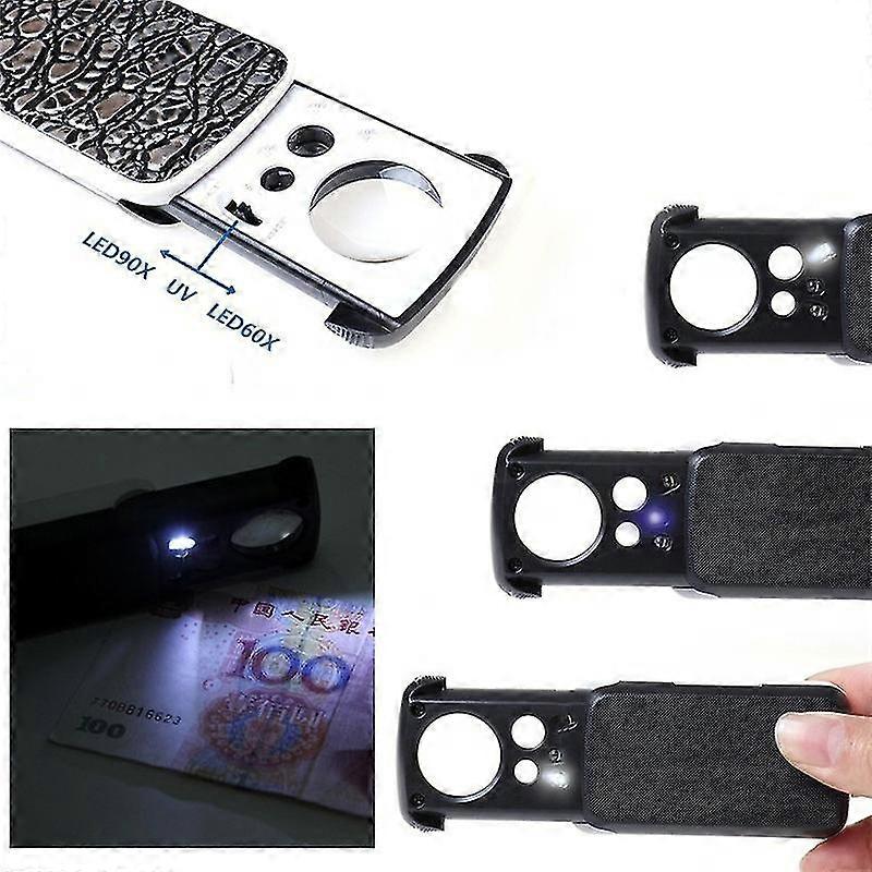 30x 60x 90x Banknote Inspection Led Light Draw Folding Antique ...
