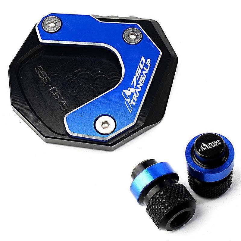CNC Side Stand Enlarge Extension And Tire Valve Air Caps For Honda ...
