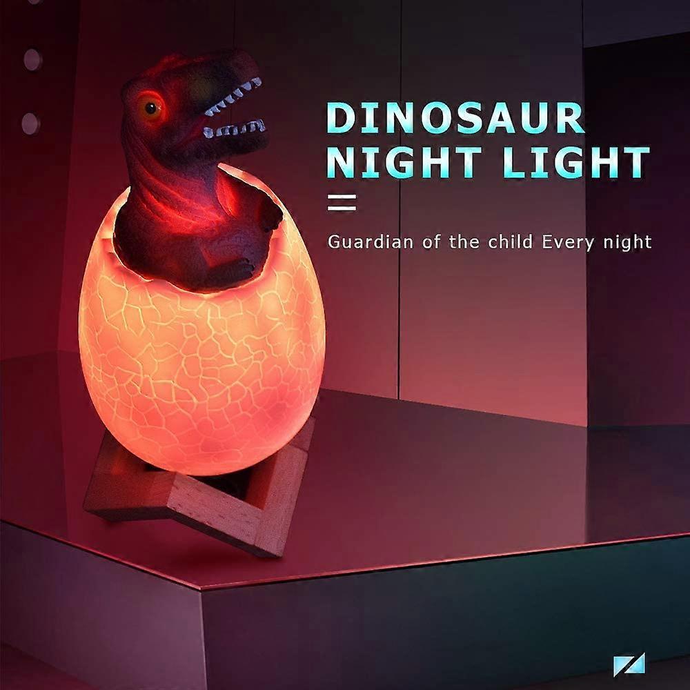 Dinosaur Night Light, 3D Dinosaur Light Color Changing Lamp, T-Rex ...