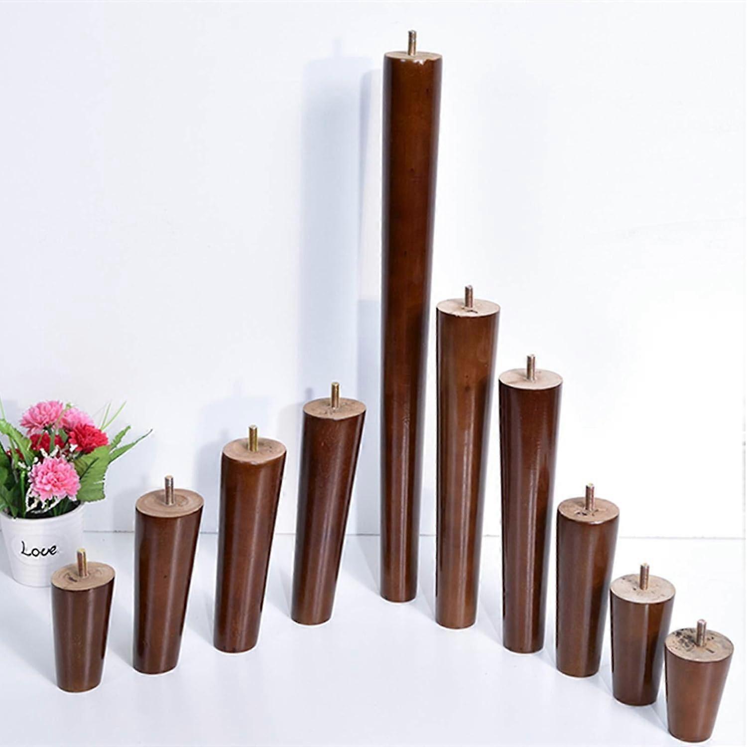 Wooden Furniture Legs4 Pack Solid Wood Furniture Legs Spindle M10 ...