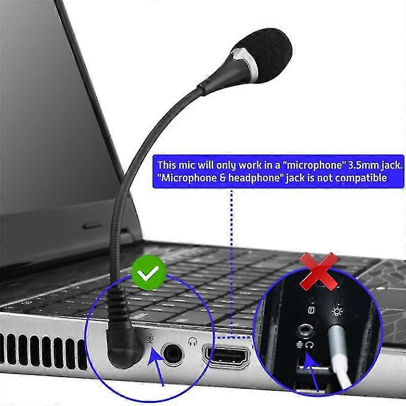 3.5mm Jack Mini Microphone Wireless Microphone For Pc Laptop Notebook ...