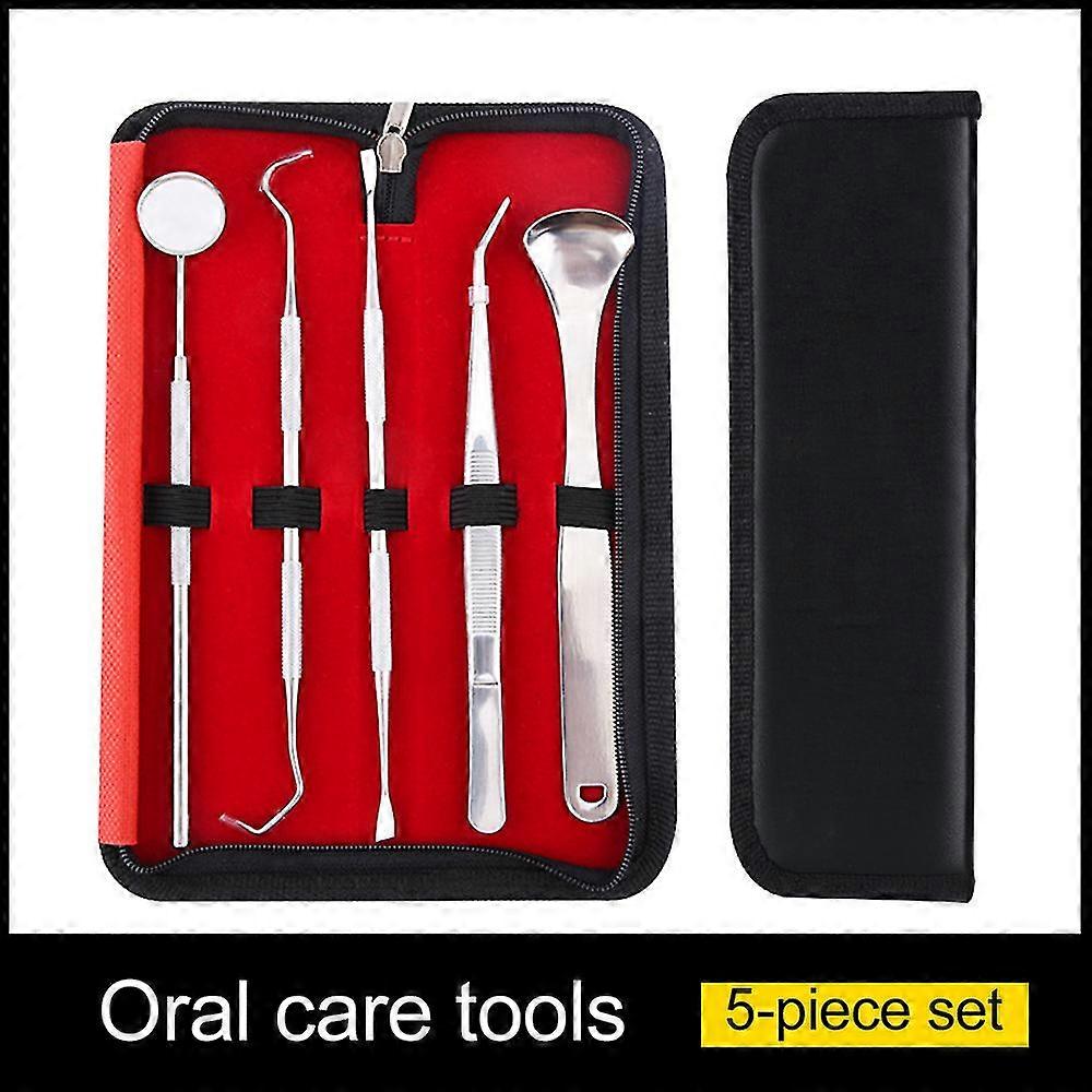 Stainless Steel Dentist Clean Tools Dental Mirror Double Probe Sickle ...