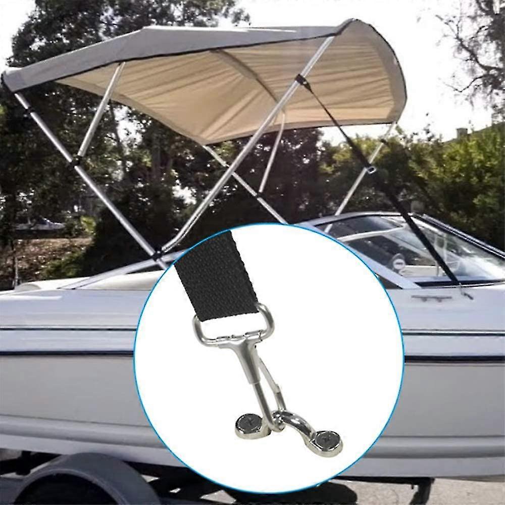 10 Pcs Stainless Steel Strap Snaps Hooks For 1" Straps, Top Boat Top ...