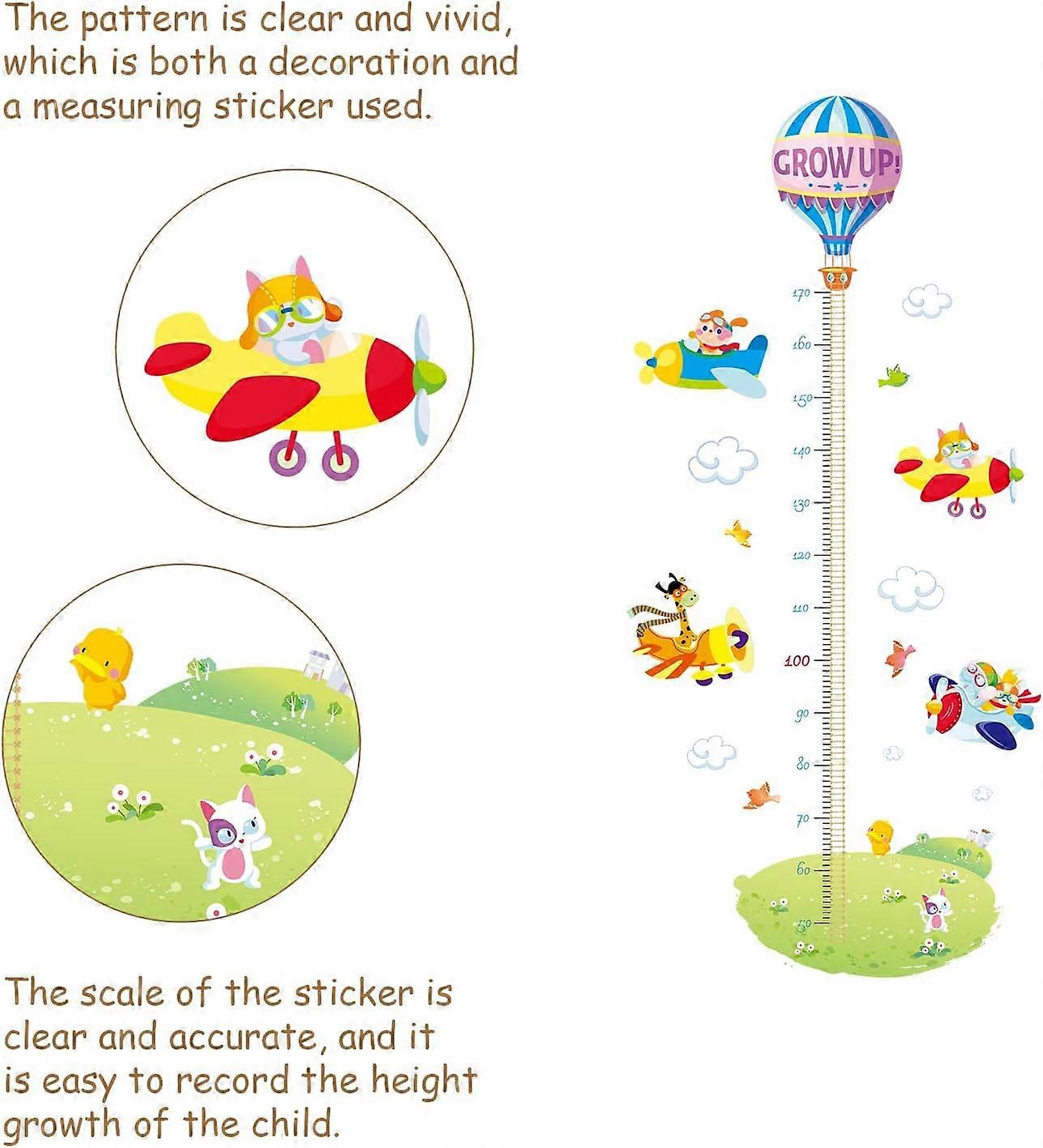 50 to 170 cm Animal Height Chart Hot Air Balloon Height Chart Animal ...
