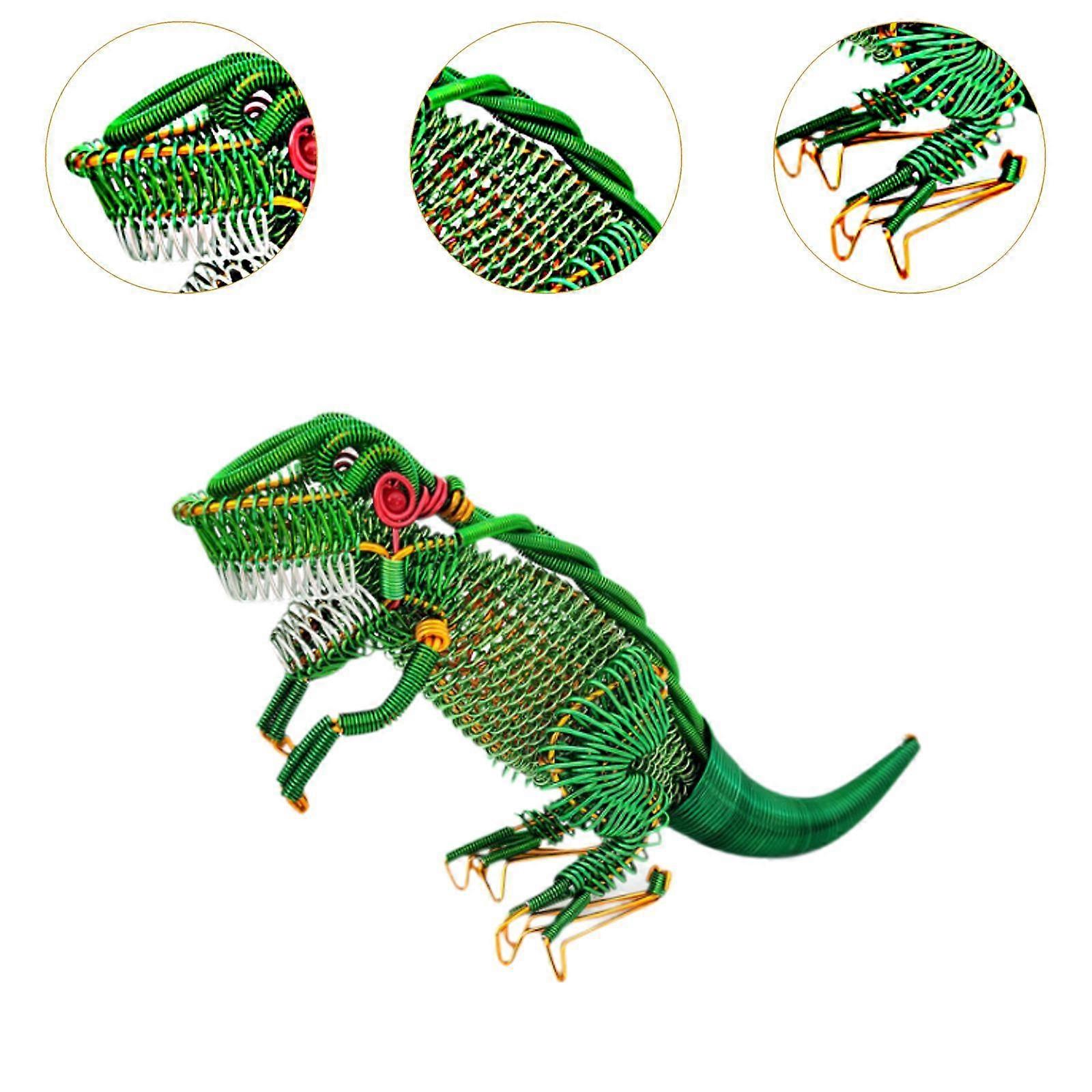 Dinosaur Statue Figurine,Aluminum Wire Model Indoor Animal Sculpture ...