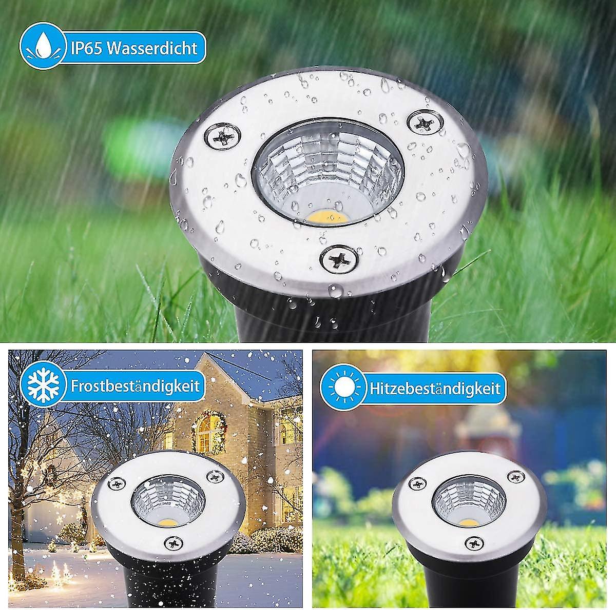 6 Led Recessed Ground Spotlight, 3w Recessed Floor Lamp For Outdoor ...