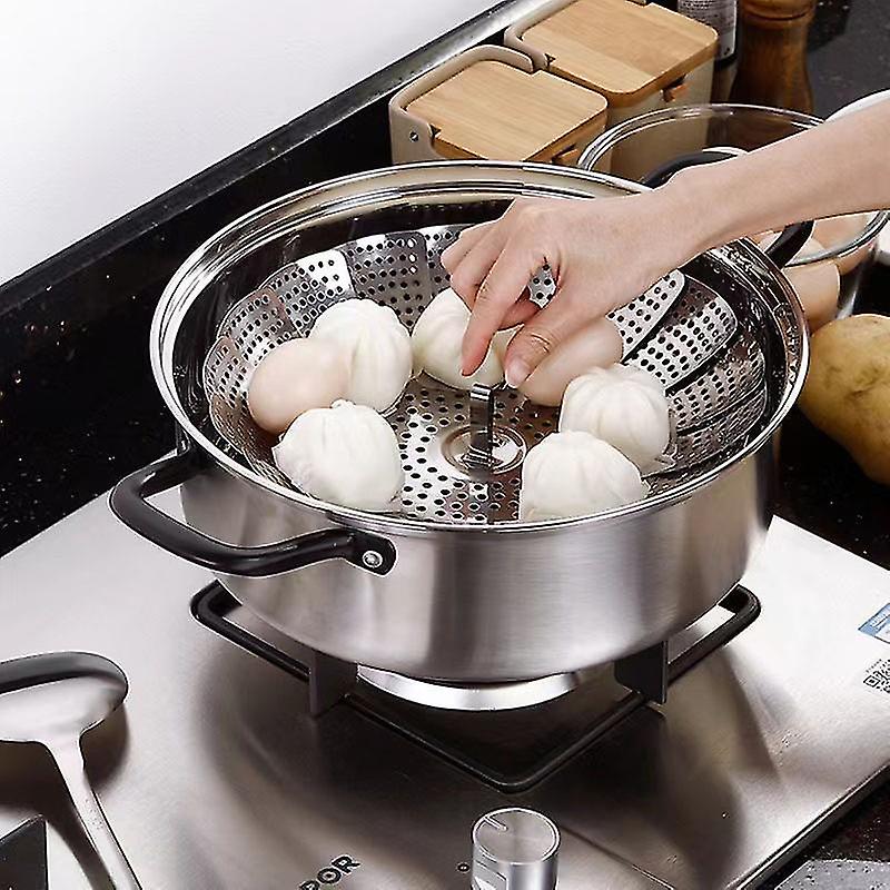 Stainless Steel Steamer With Extendable Handlevegetable Steamer Basket ...