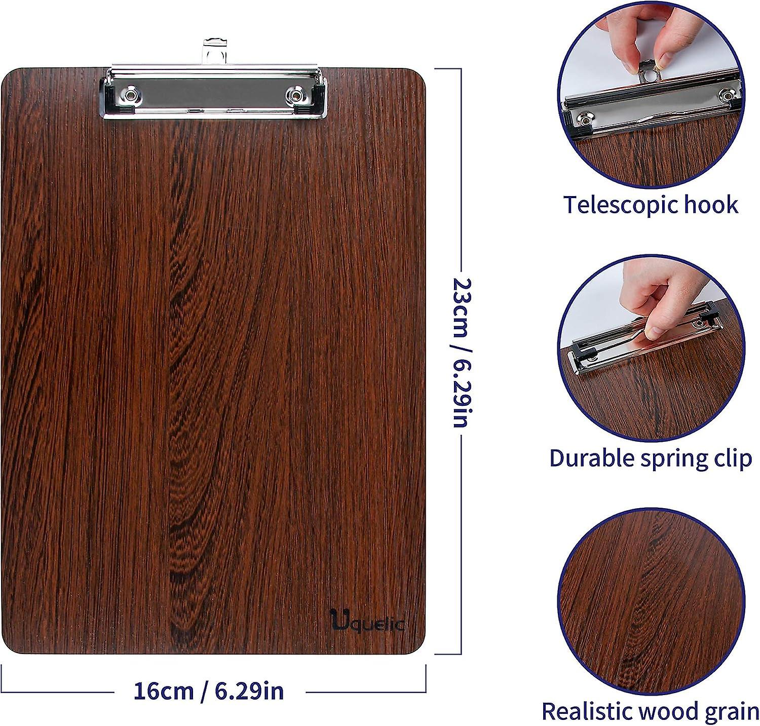 A5 Clipboard with Clip - 4 Pack - Clipboards, A5 Document Folder with ...