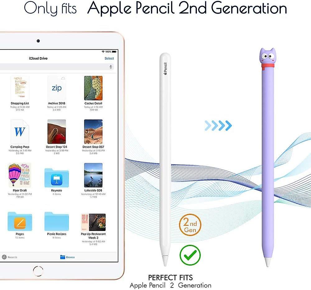 Case For Apple Pencil 2nd Generation Ipencil Case Soft Silicone Sleeve ...