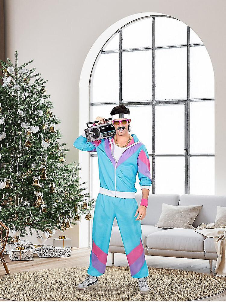 Womens 80s Tracksuit Retro Hip Hop Windbreaker Women Disco Tracksuit ...