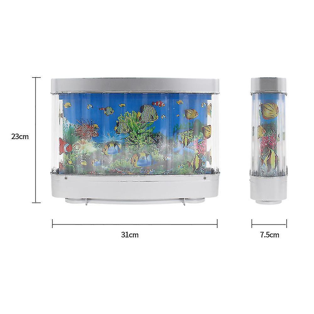 Artificial Tropical Fish Dolphin Aquarium Decorative Lamp Virtual Ocean ...