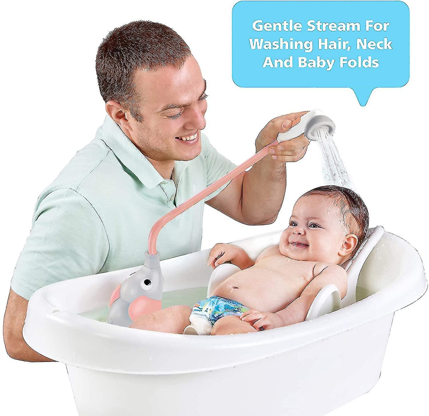 Baby Shower Head - Elephant Water Pump And Trunk Shower Rinser - For ...
