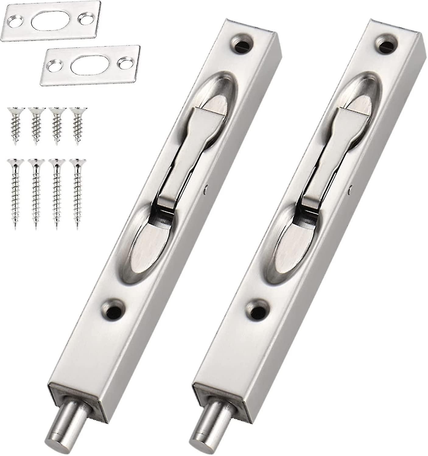 Door Bolt Lock Stainless Steel Flush Bolt Latch Lock Sliding Bathroom ...