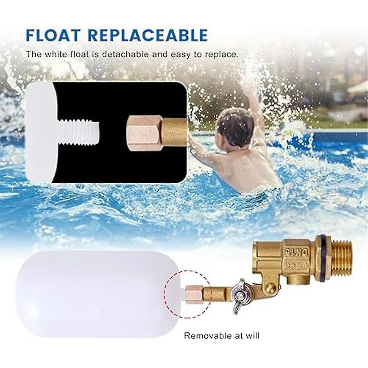 1/2 Inch Float Valve, Water Float Valve for Pond Float Valve Shutoff ...