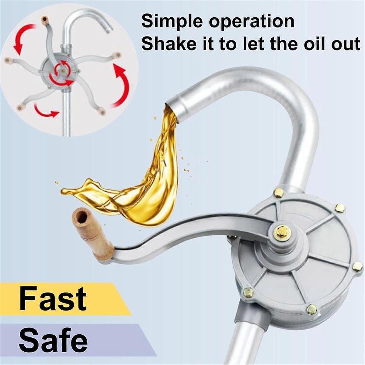 15 to 55 Gallon Drum Pump, Upgraded All-Aluminum Oil Transfer Barrel ...