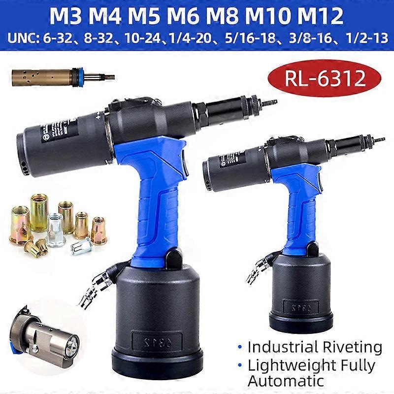 Pneumatic Riveter Automatic Rivet Gun Rl-6312 Industrial Hydraulic ...