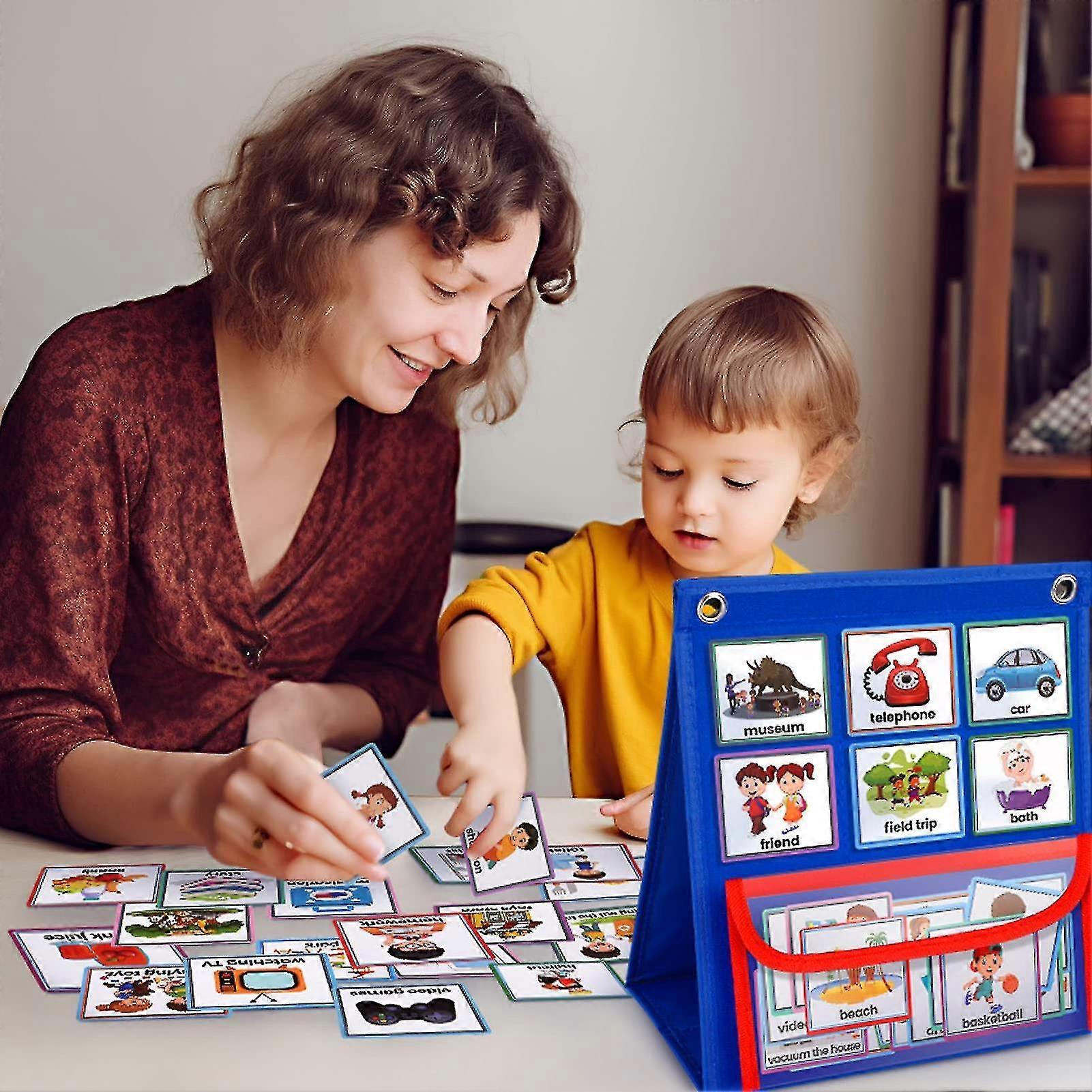 Visual Timetable Children Daily Routine Chart With 70 Pcs Cards, Autism ...