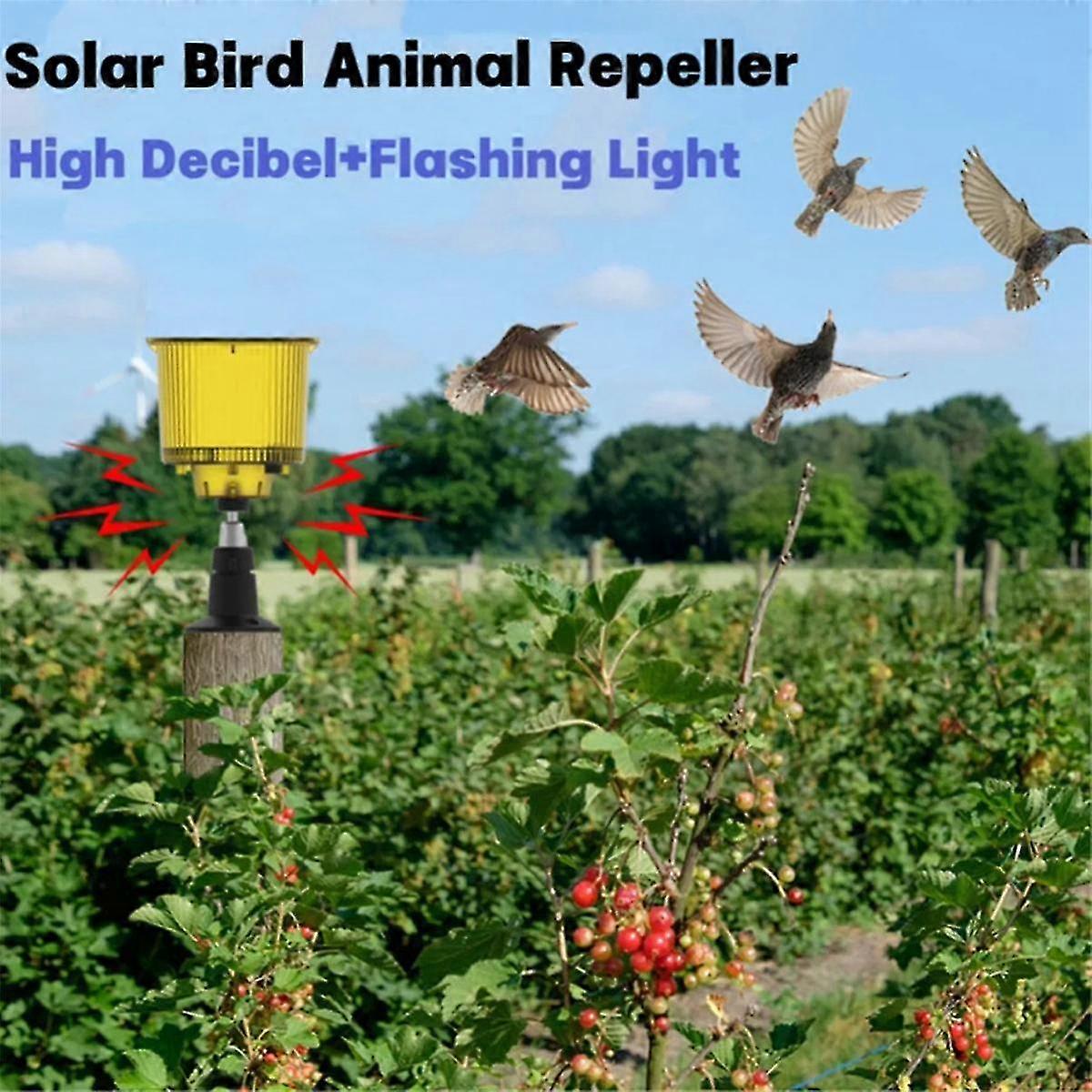 New Solar Bird Repeller, Timed Recording Loudspeaker, Sound And Light ...