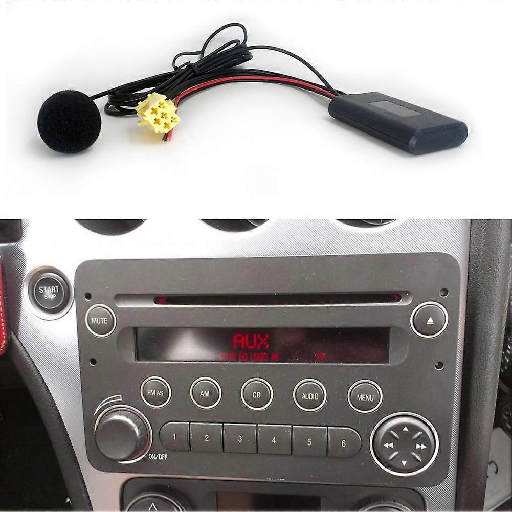 Car Bluetooth 5.0 Aux Cable Microphone Handsfree Mobile Phone Free Calling Adapter for Grande ...