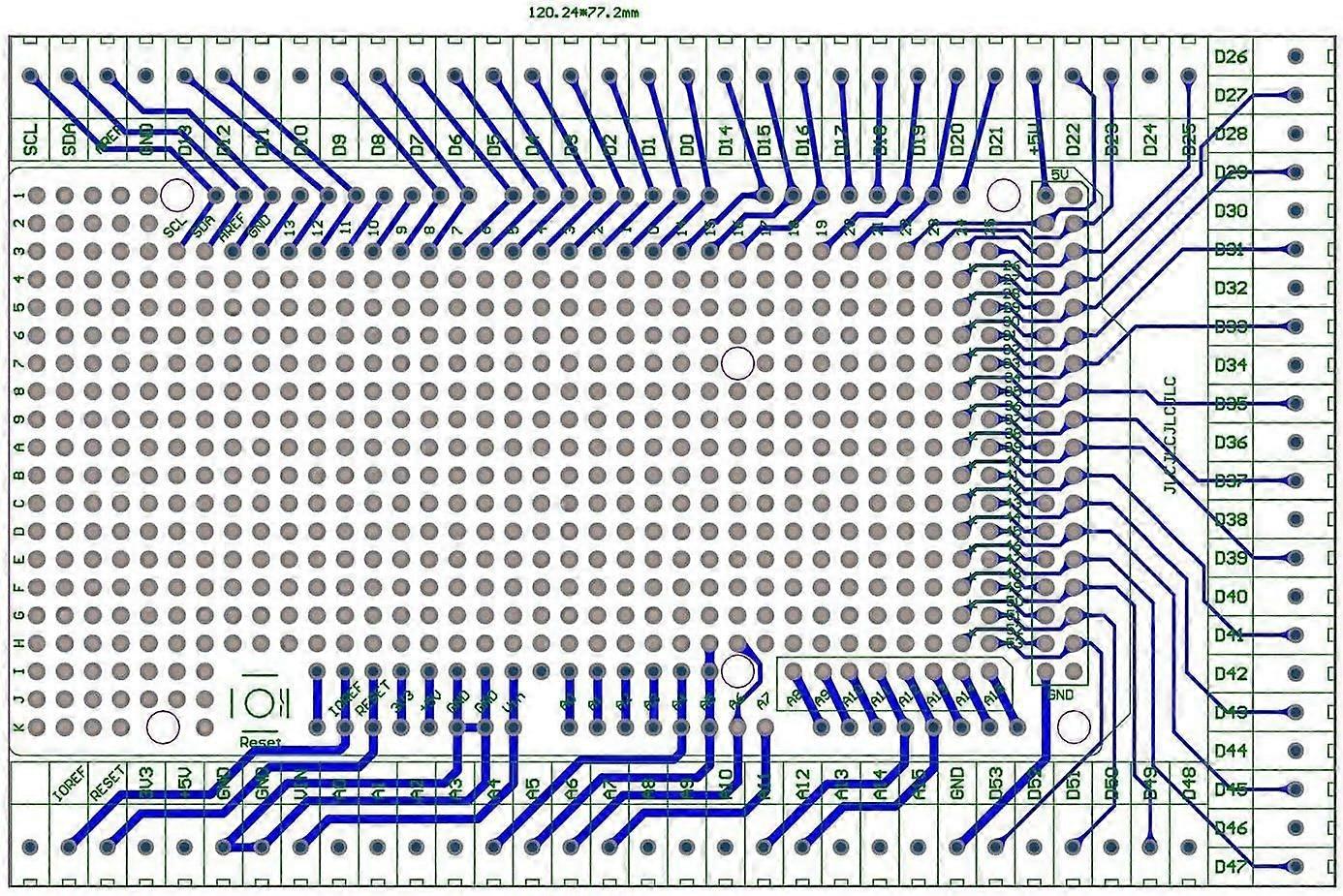 Prototype Screw/Terminal Block Shield Board Kit for Arduino Mega 2560 ...