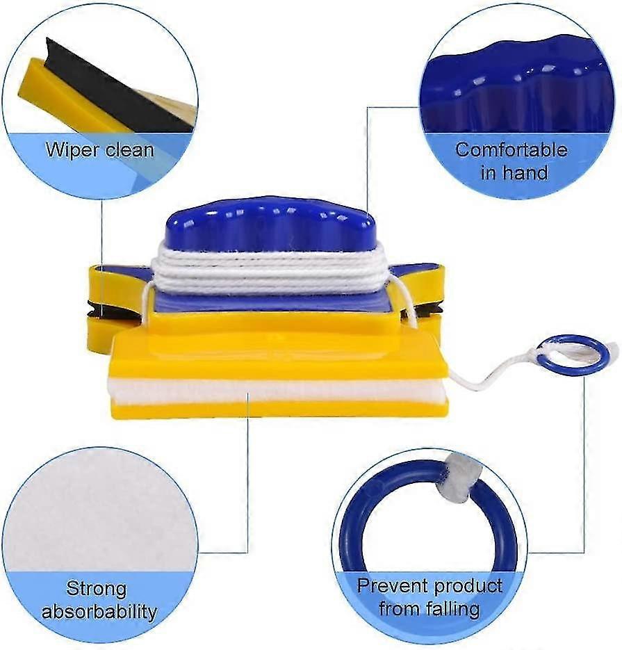 Magnetic Double Sided Magnetic Window Cleaner Wiper Square Shape Double ...