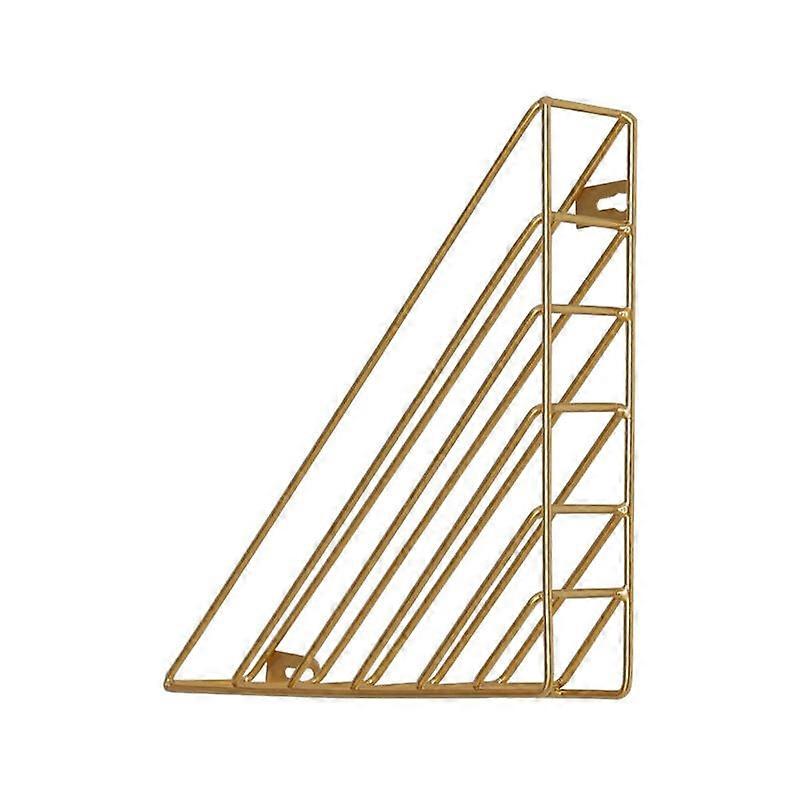 Wall-mounted magazine rack Triangular wall-mounted bookcase Wall ...