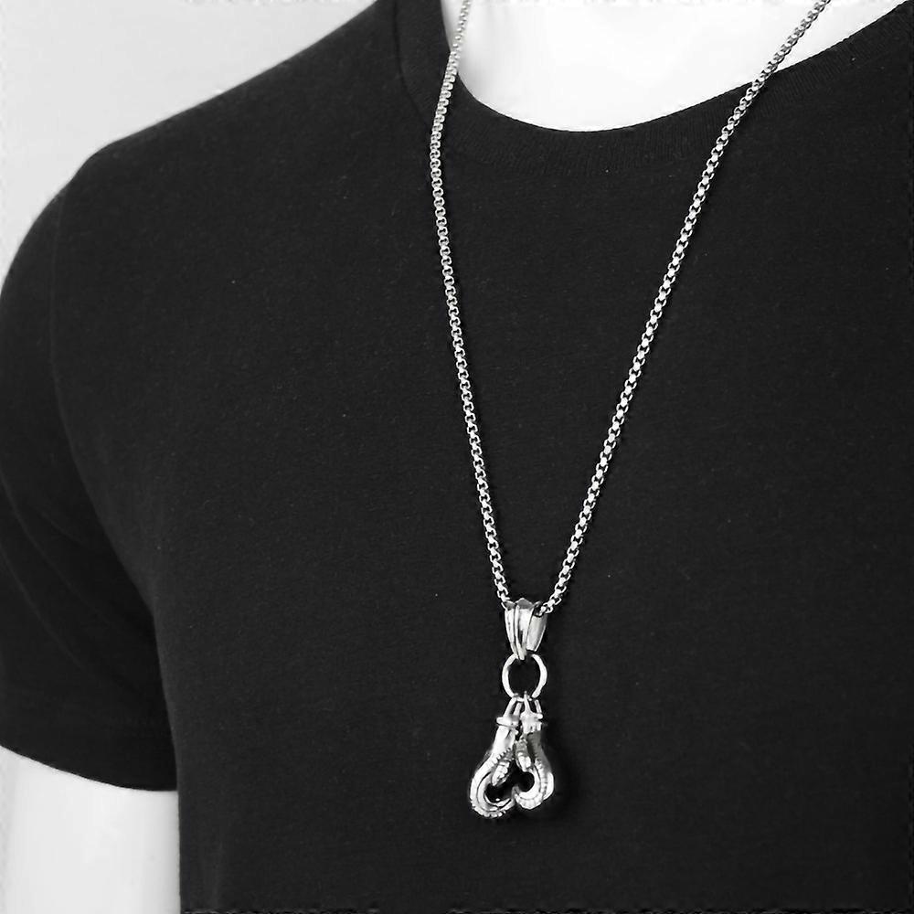 Men's Jewelry Stainless Steel Boxing Gloves Pendant Necklace,set of ...