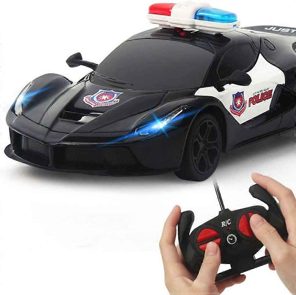 Remote Control Car 1/24 RC Police Car Electric Cop Car Toys for Kids ...