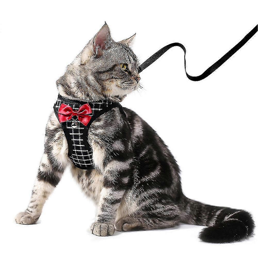 Escape-proof Cat Kitten Harness With Leash Set Small Dog Harness ...