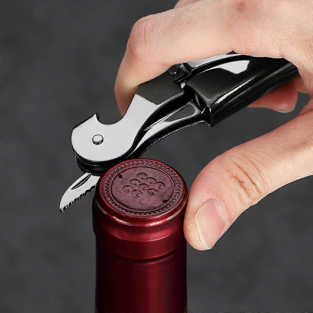 Waiter Corkscrew Wine Key Wine Opener with Foil Cutter,Stainless Steel ...