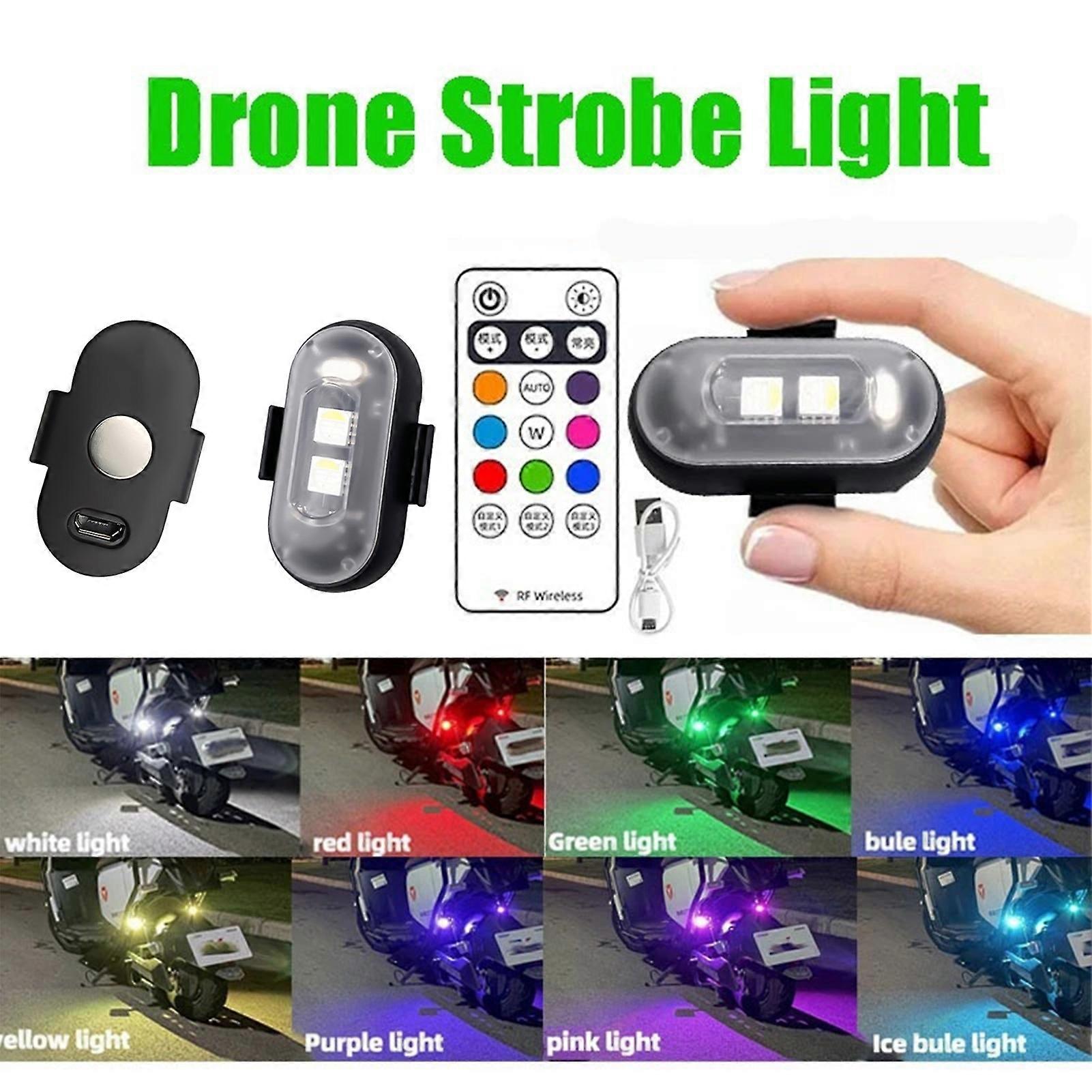 LED Strobe Drone Light with Remote Control Multiple Modes Color ...