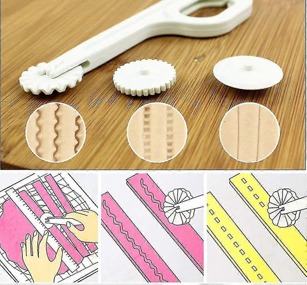 Fondant Cake Smoothing Tool Cutter 6pcs Embosser Decorator Finisher ...