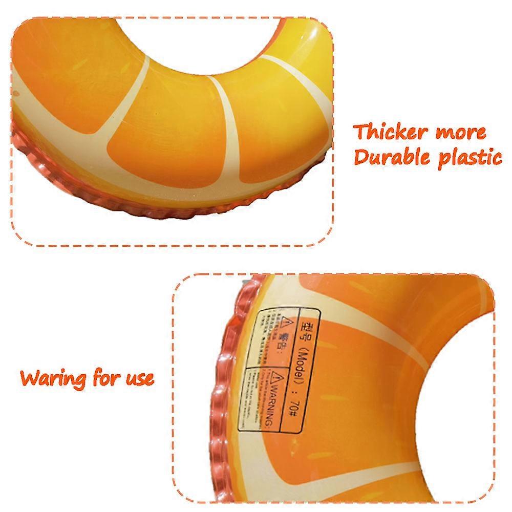 Fruit Pool Float,Orange Lemon Swim Ring, Inflatable Swim Ring for Kids ...