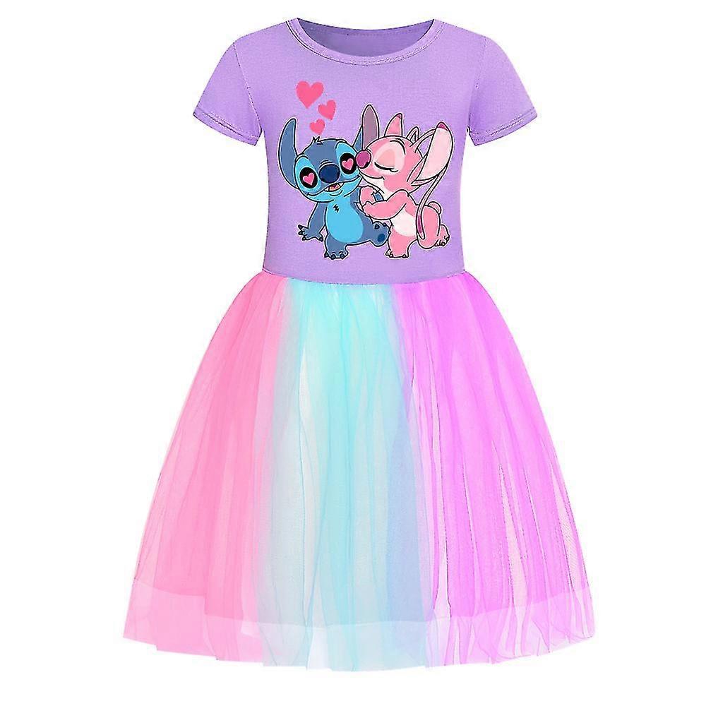 Lilo And Stitch Kids Summer Lilo Stitch Cosplay Dress Baby Girls Cute ...