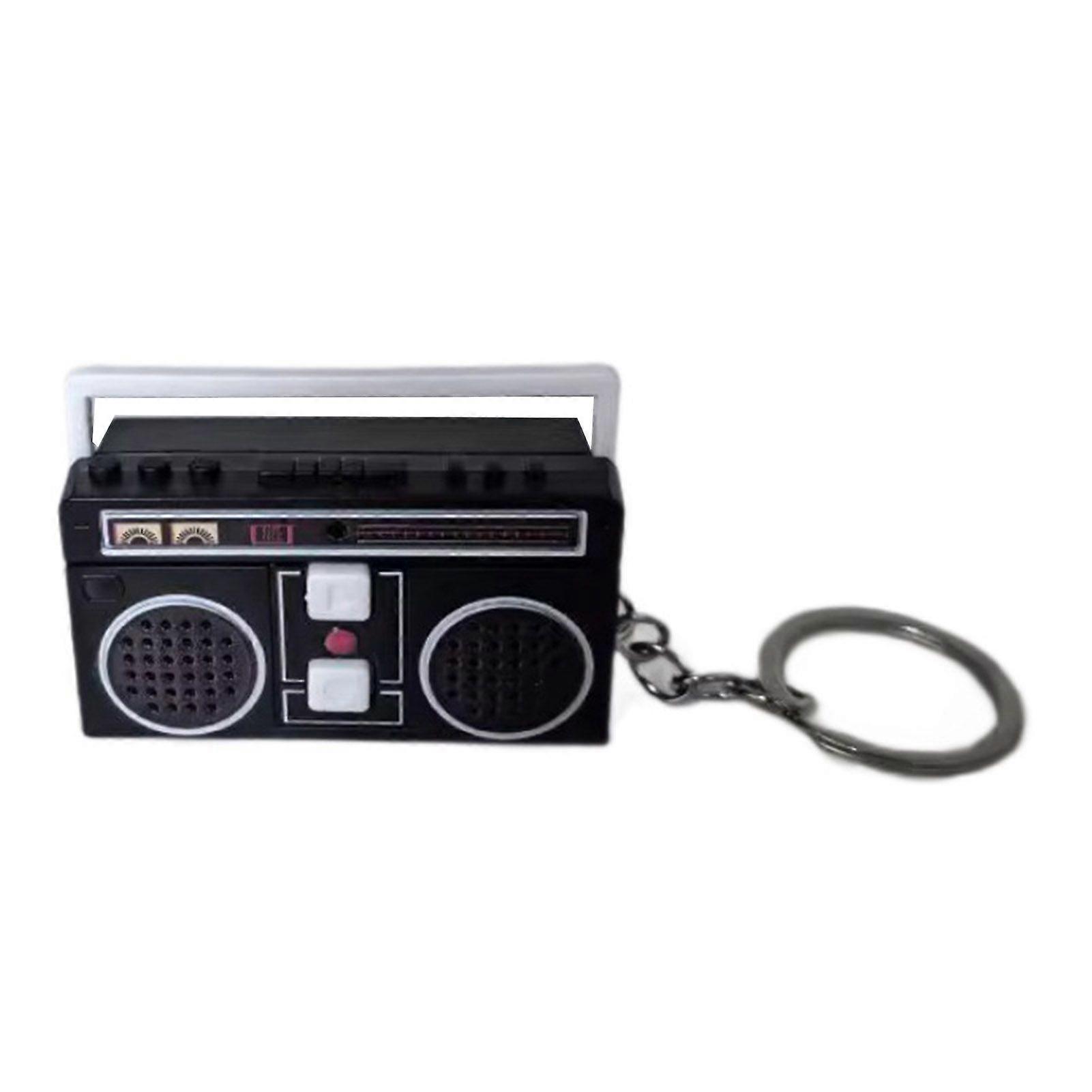 Mini Recorder Keychain Retro Tape Recorder Keychain Recordable Vintage ...