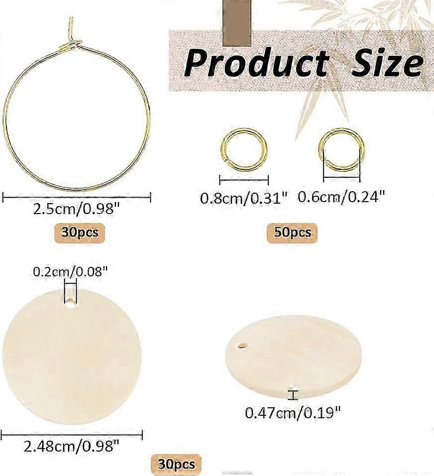 30 Pcs Wood Wine Glass-Tag Wine Glass Identifier Markers Tags With 30 ...