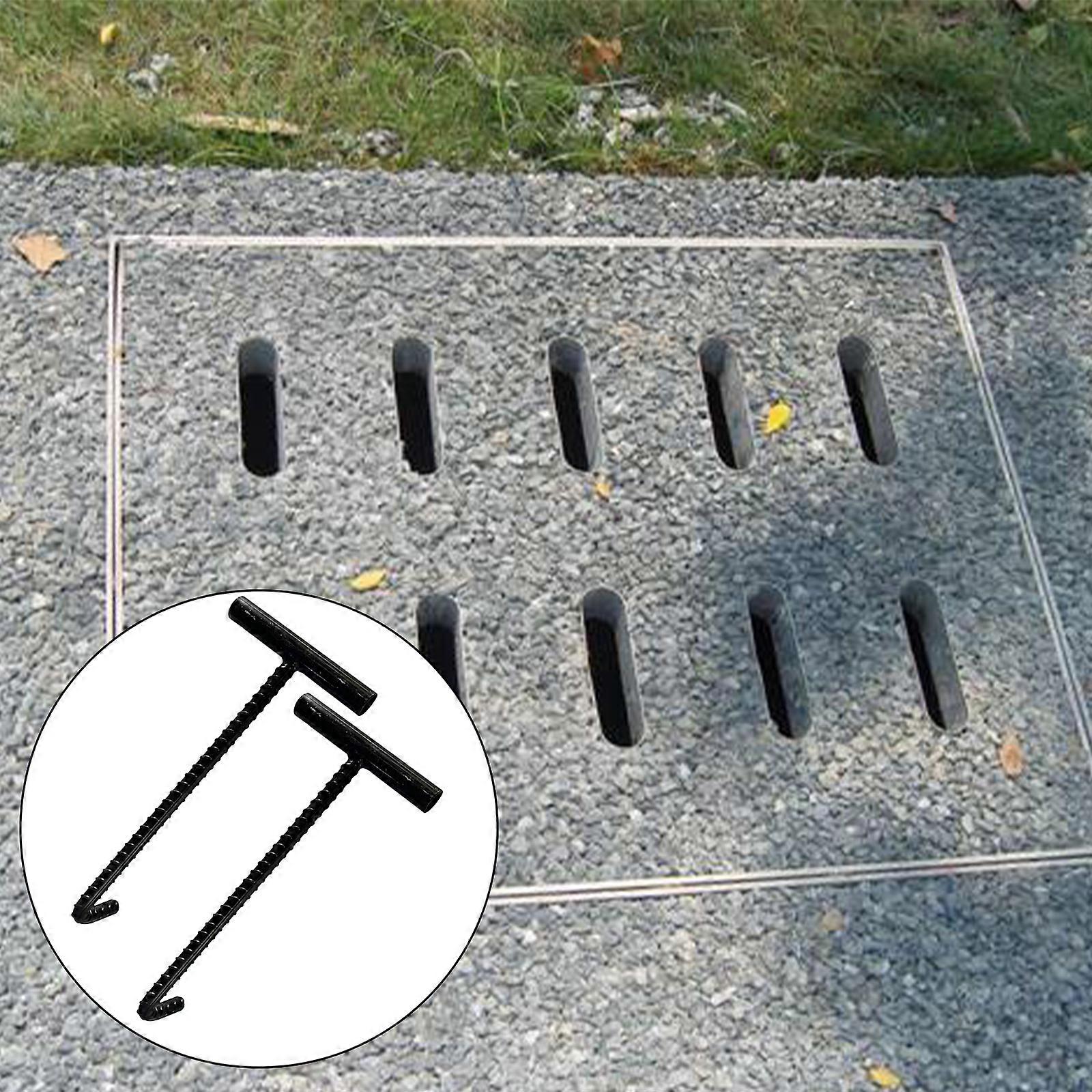 10mm Manhole Lid Opener Manhole Hook with Comfortable Grip Handle for ...