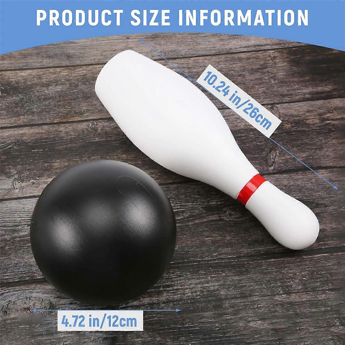 1 Set Bowling Set for Kids & Adults 2 Ball 10 Pins for Family Kids ...