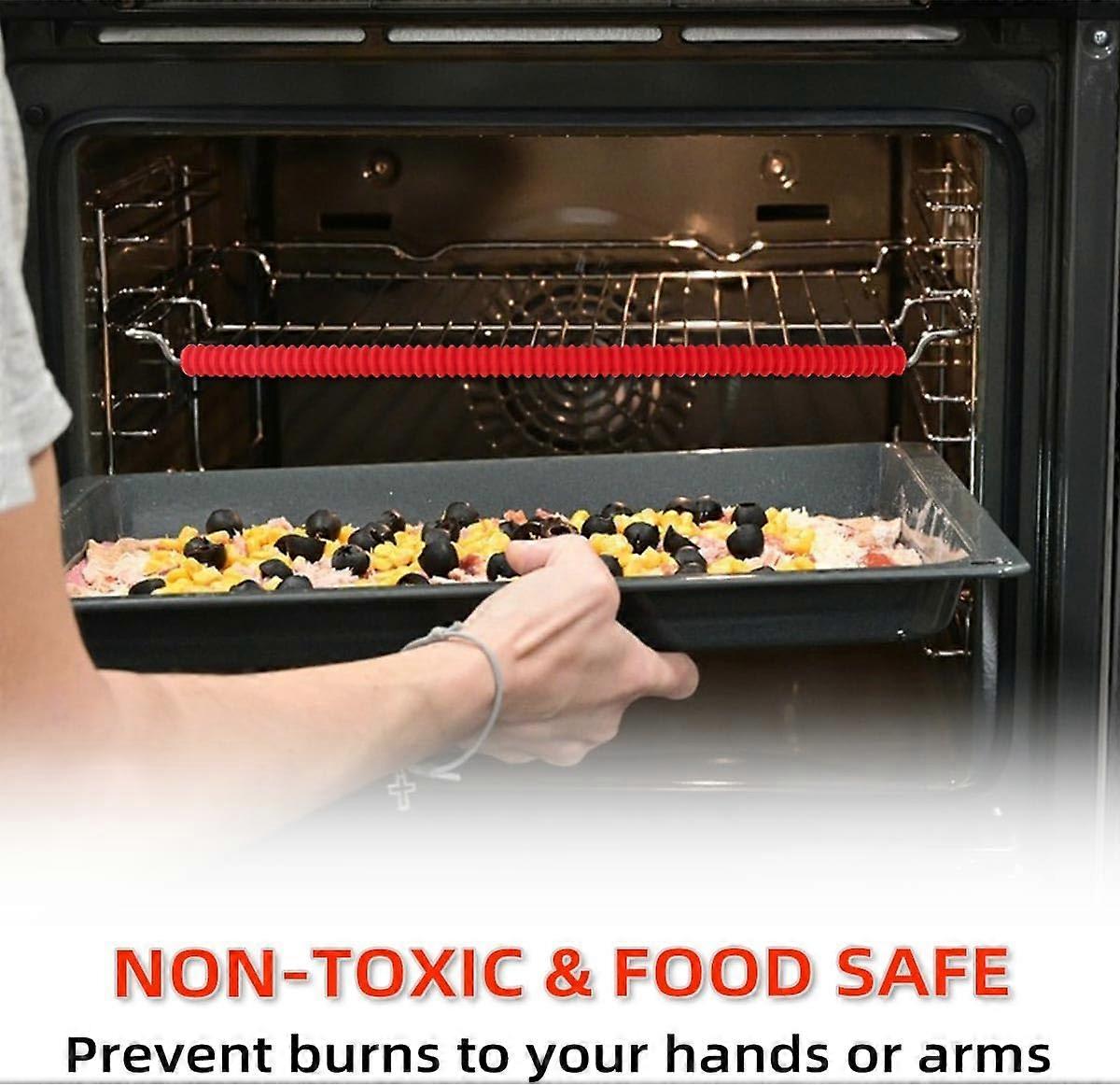 4 Pack Heat Resistant Silicone Oven Rack Protectors, Protect Against ...