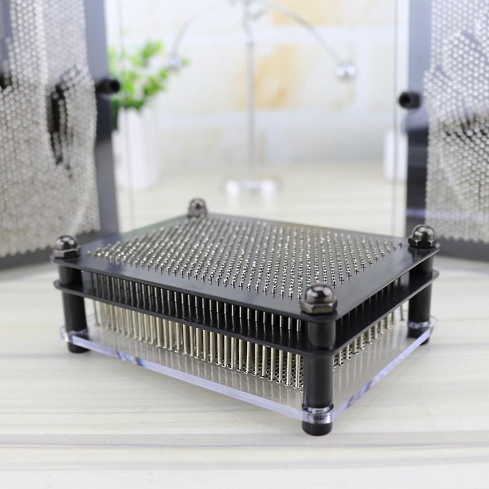 3d Metal Pin Art Board Game Toy Classic Pin Impression Desk Toys ...