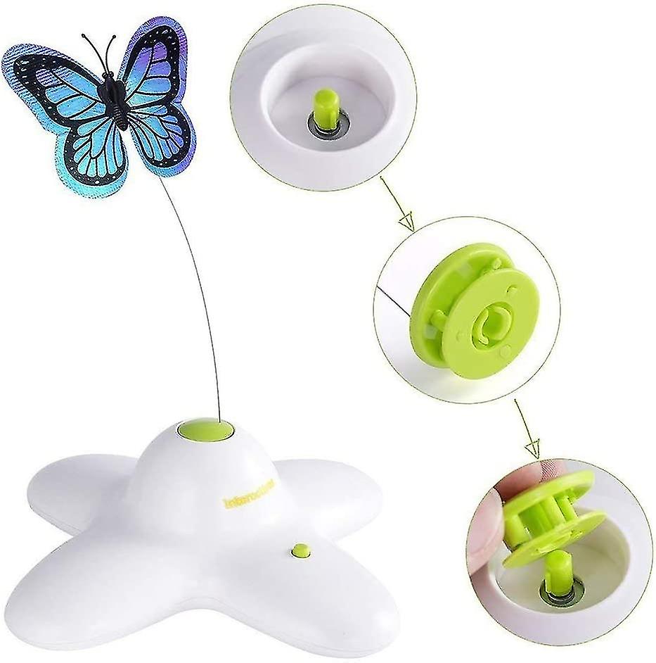 Interactive Flutter Bug Cat Butterfly Toy With Two Replacements ...