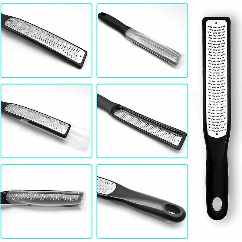 Lemon Grater Cheese Grater for Coconut Stainless Steel Citrus Zester Sharp Blade and Protective ...