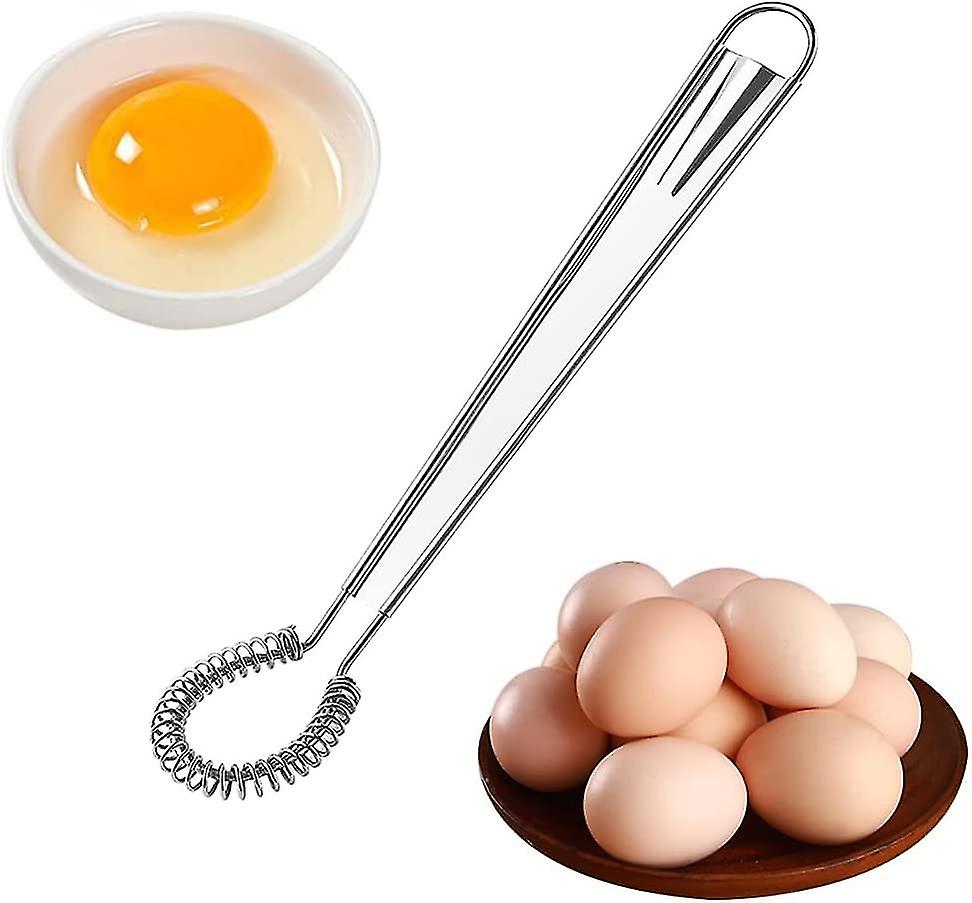 Stainless Steel Whisk Kitchen Manual Egg Beater Mini Spring Coil Egg ...
