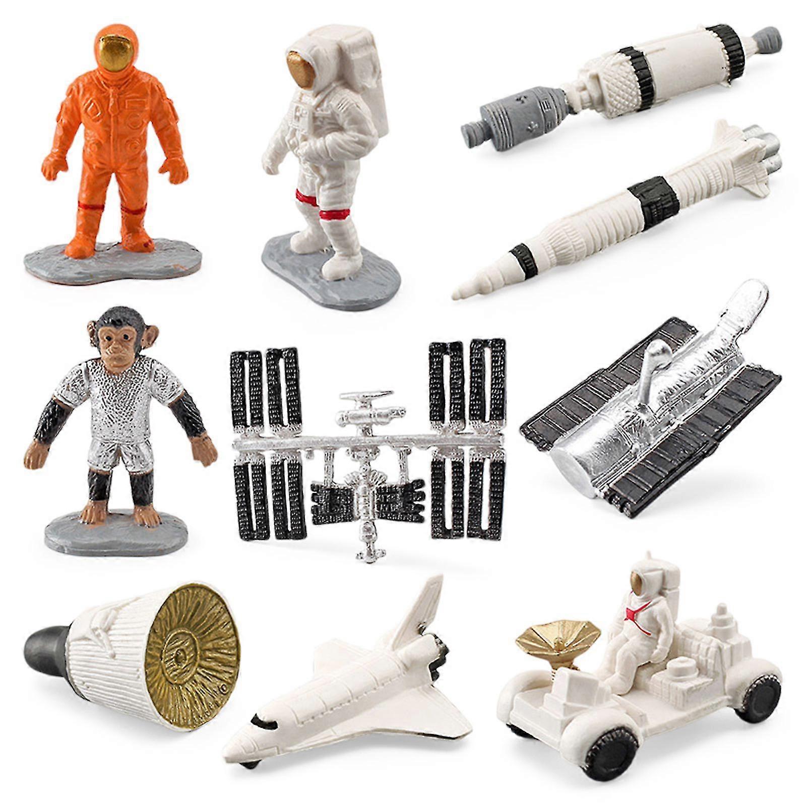 Miniature Astronaut Model Set 10pcs Spaceman Models Astronaut Satellite ...